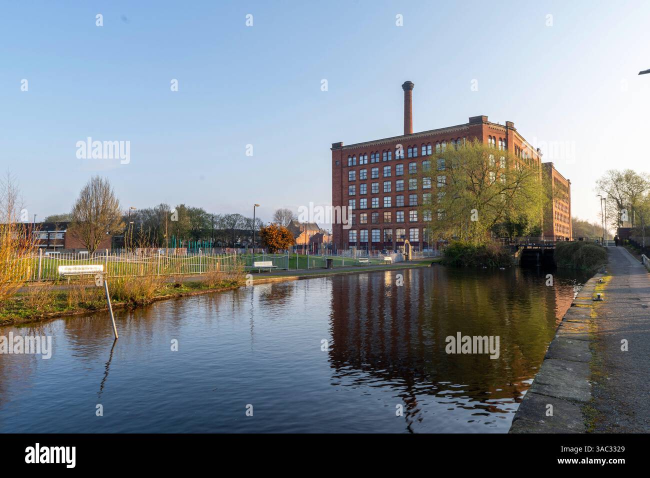 Victoria Mill, a 19th-century listed building in Miles Platting ...