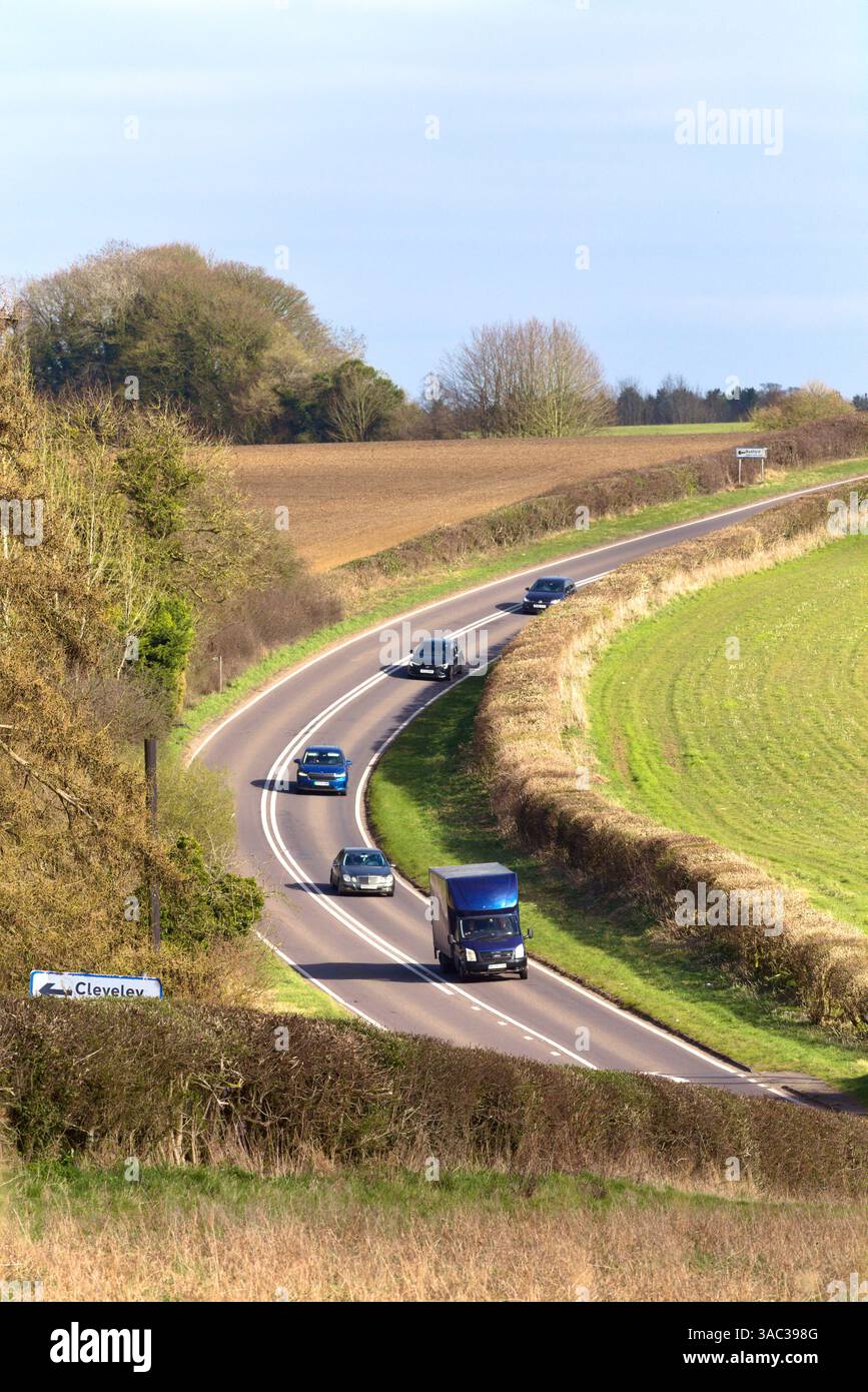 Cars travelling behind van hi-res stock photography and images - Alamy