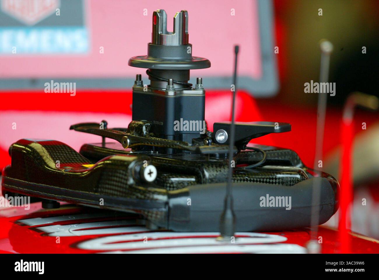 Ferrari F2003-GA steering wheel..Formula One World Championship, Rd8 ...
