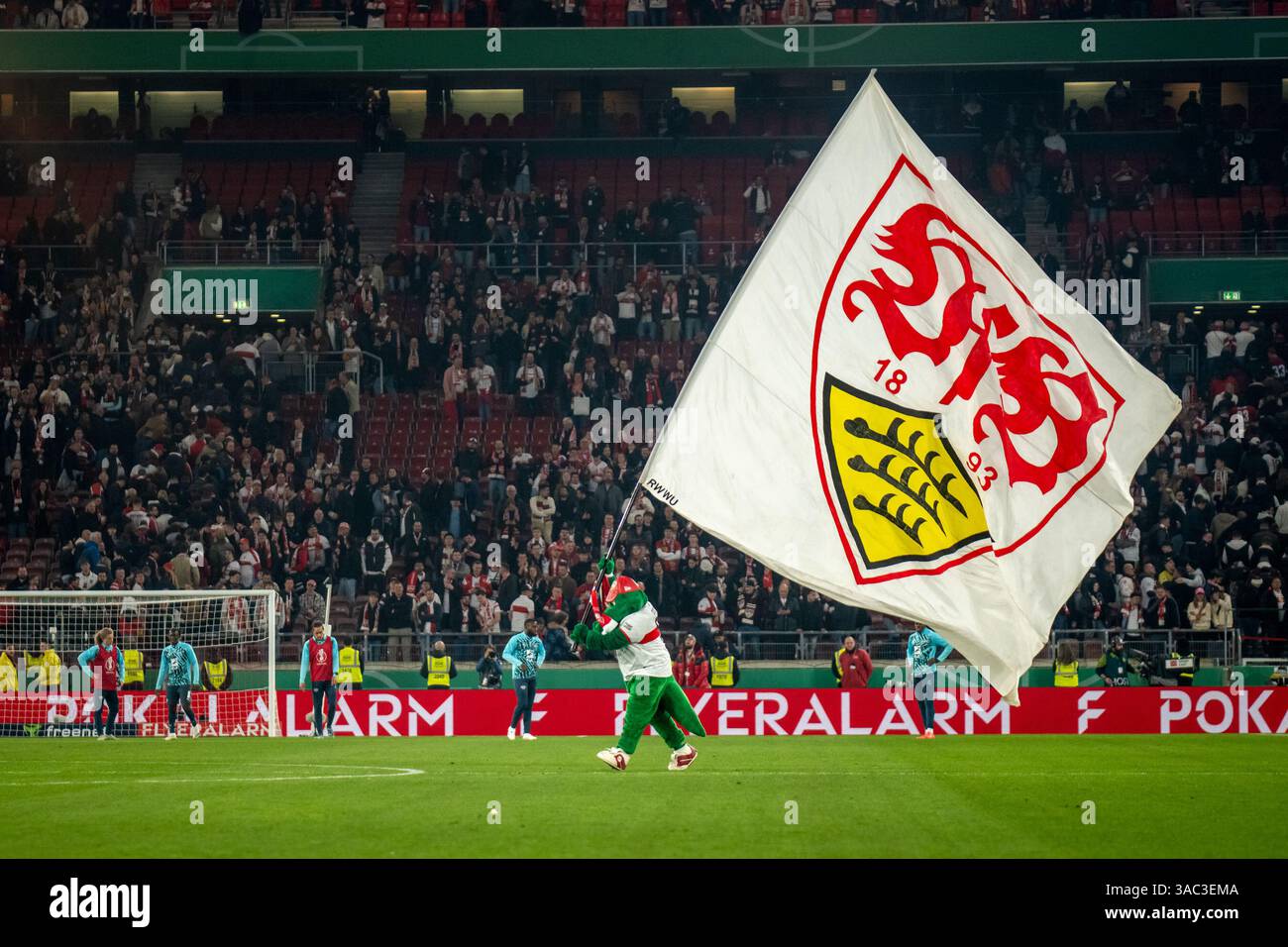 Stuttgart, Deutschland. 02nd Apr, 2025. Jubel Nach dem Sieg und damit ...