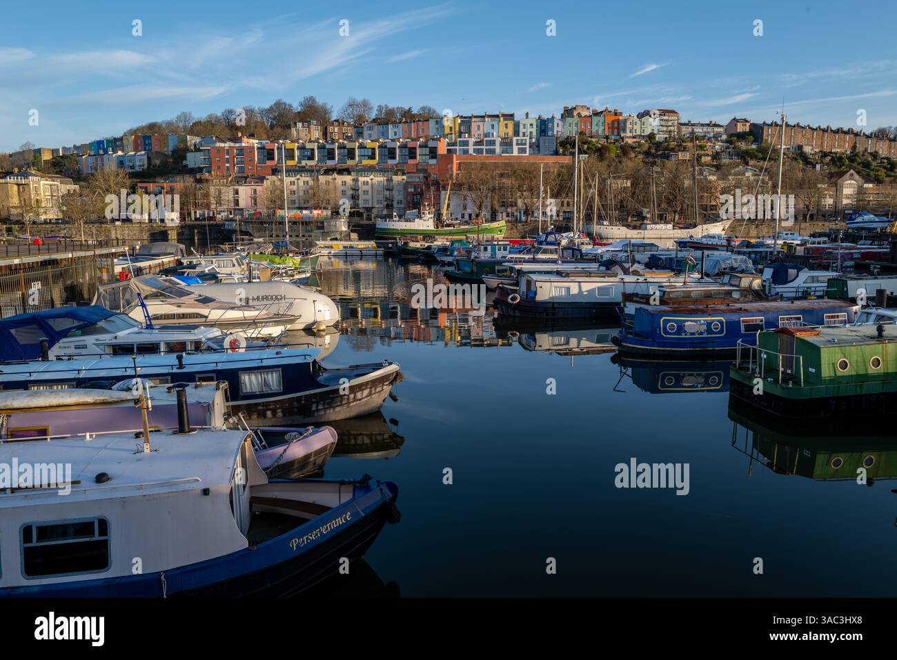 Bristol marina at Bristol harbour UK Stock Photo - Alamy