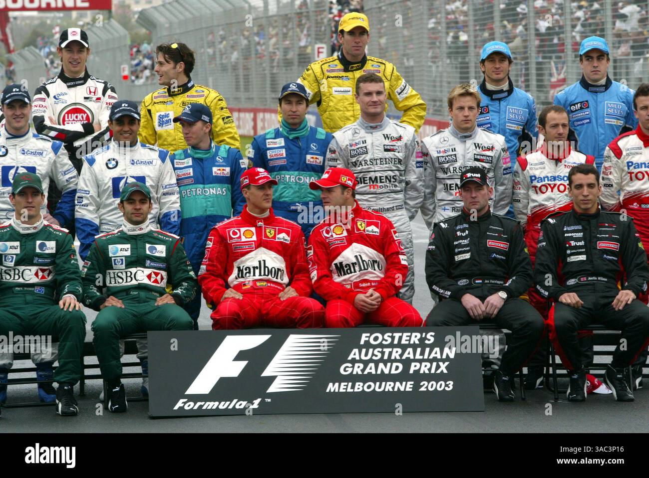 The start of term driver photograph (From Back Row (L to R)): Jenson ...