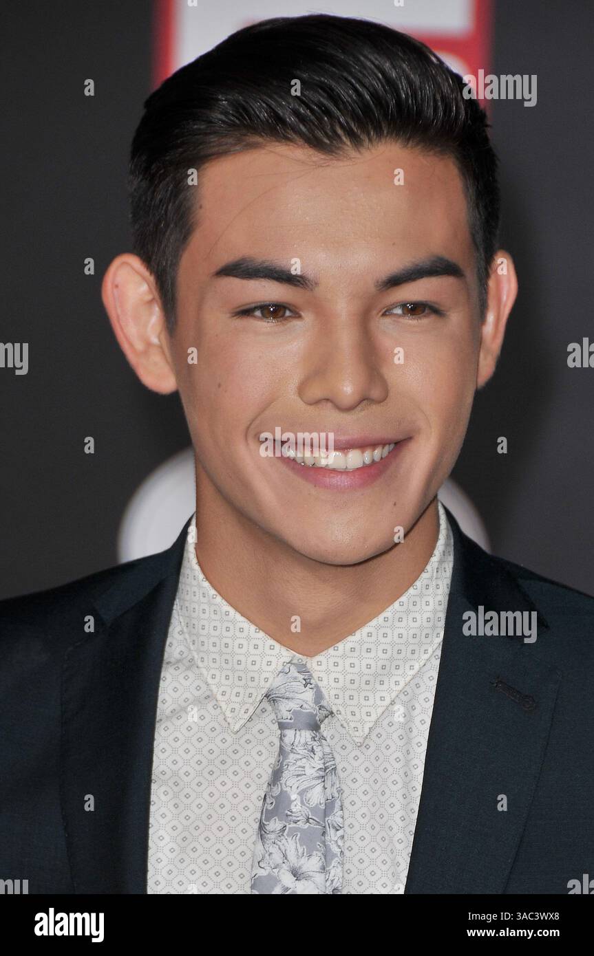 Ryan Potter at the Big Hero 6 Premiere held at the El Capitan Theater ...