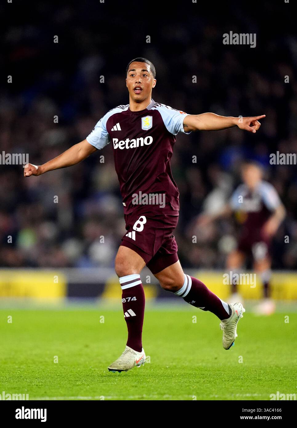 Aston Villa's Youri Tielemans during the Premier League match at the ...