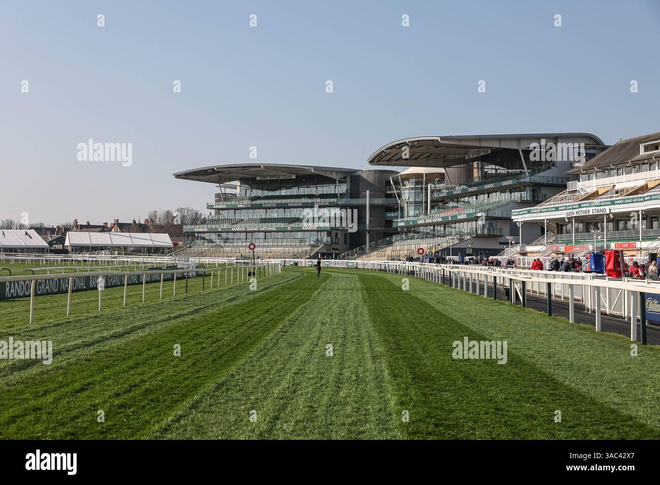 A general view of Aintree Racecourse during the Randox Grand National ...