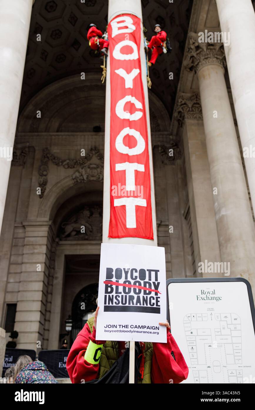 Boycottbloodyinsurance hi-res stock photography and images - Alamy