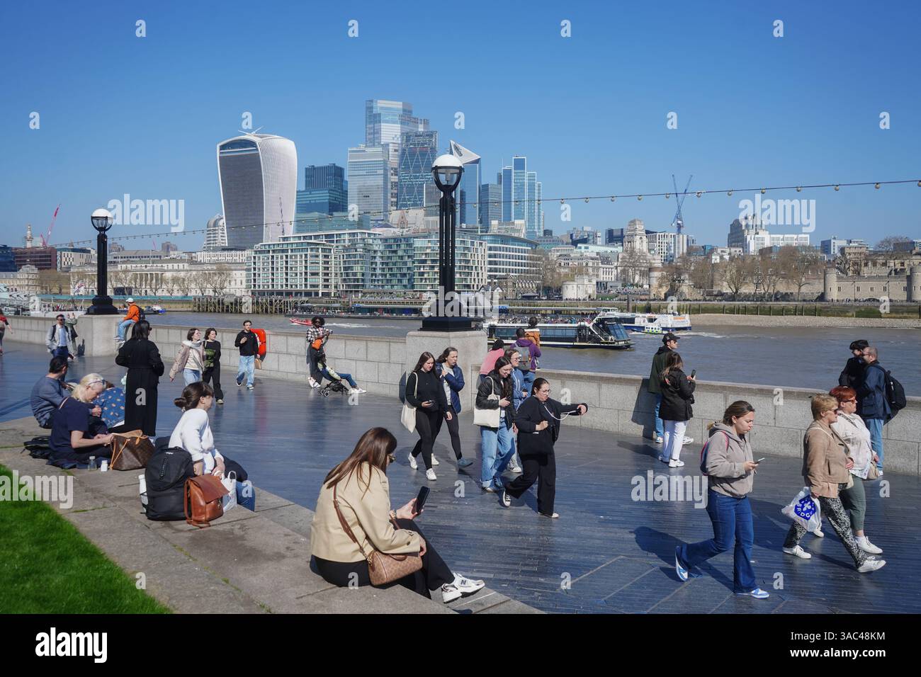 London, UK 3 April 2025. A general view of the city of London financial ...
