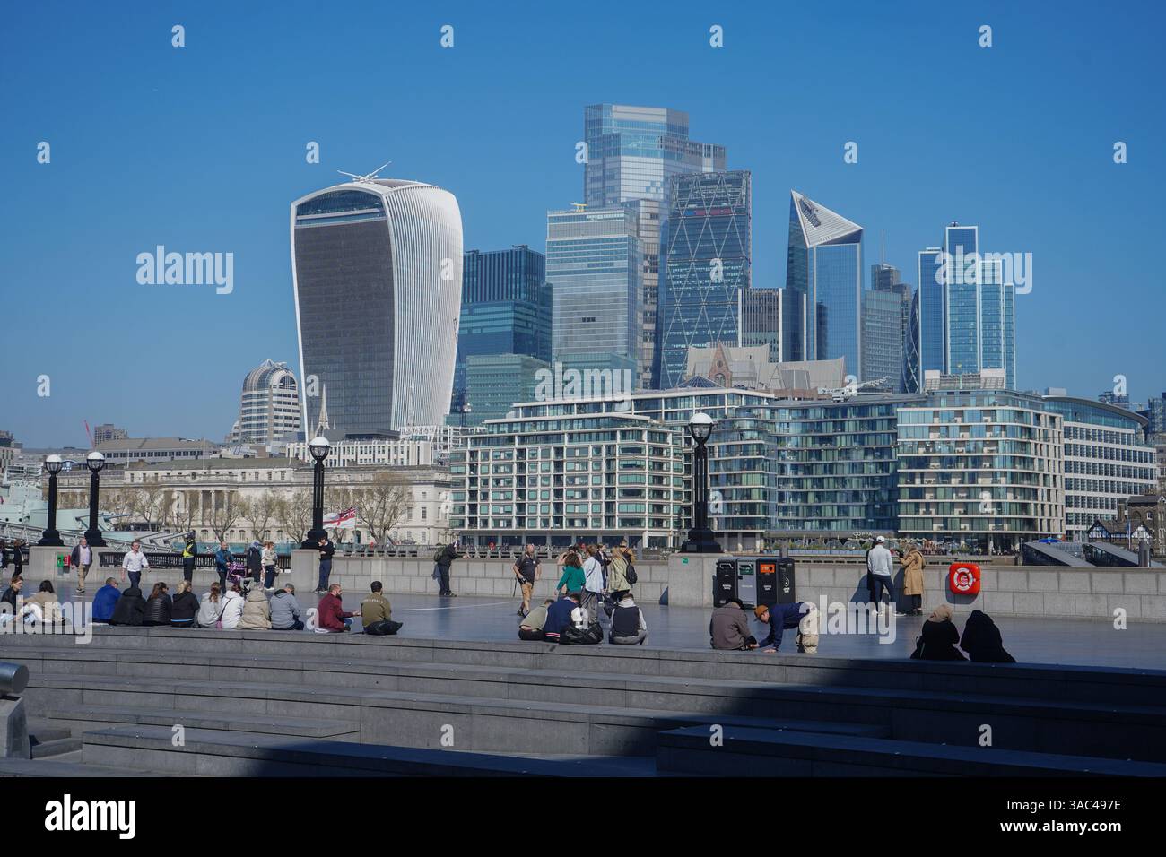 London, UK 3 April 2025. A general view of the city of London financial ...