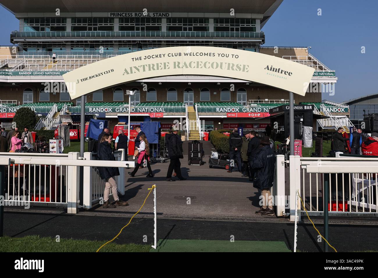 Liverpool, UK. 03rd Apr, 2025. A Jockey Club welcome to Aintree ...