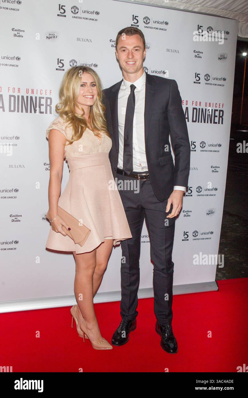 Johnny Evans and Helen Evans attend United for UNICEF Gala Dinner at ...