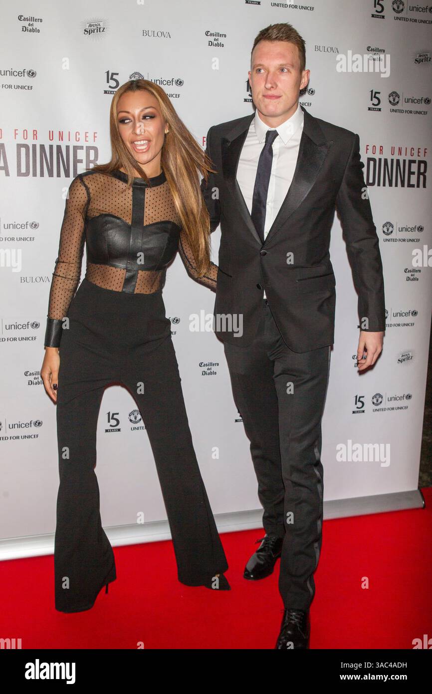 Phil Jones and Kaya Hall attend United for UNICEF Gala Dinner at Old ...