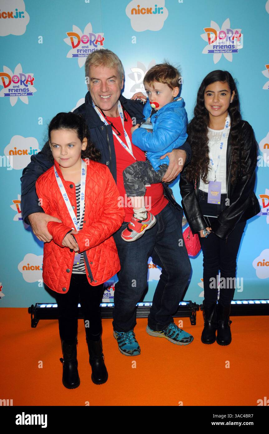 Donal MacIntyre & family attend Dora and Friends: Into The City -TV ...