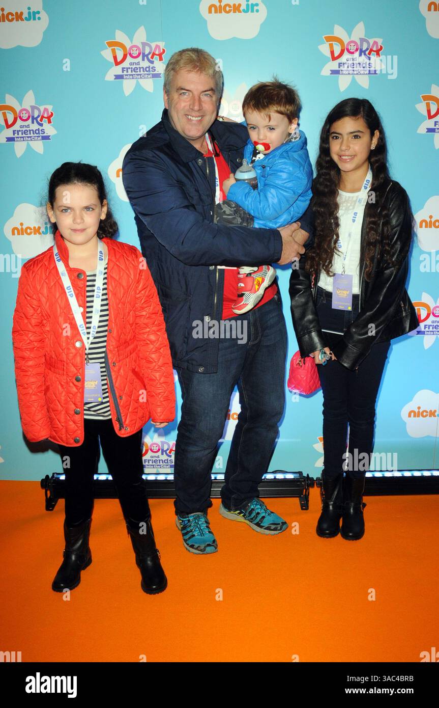 Donal MacIntyre & family attend Dora and Friends: Into The City -TV ...