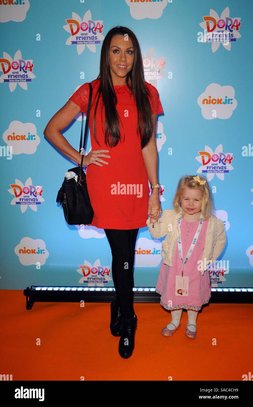 Michelle Heaton & Hugh Hanley with children Faith & Aaron Jay (AJ ...