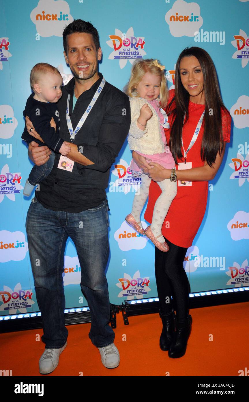 Michelle Heaton & Hugh Hanley with children Faith & Aaron Jay (AJ ...