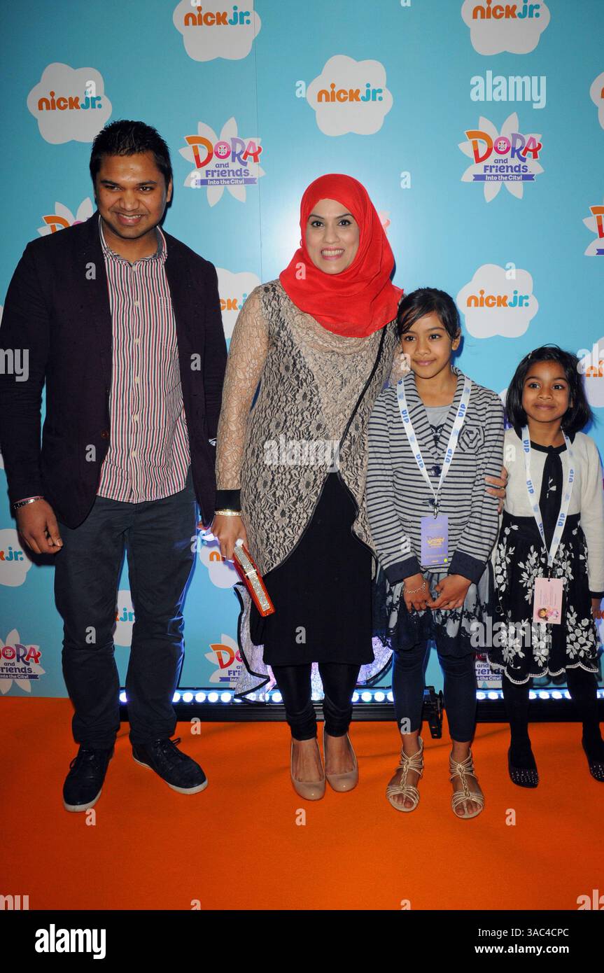 Nurun & Jamil Ahmed & family attend Dora and Friends: Into The City -TV ...