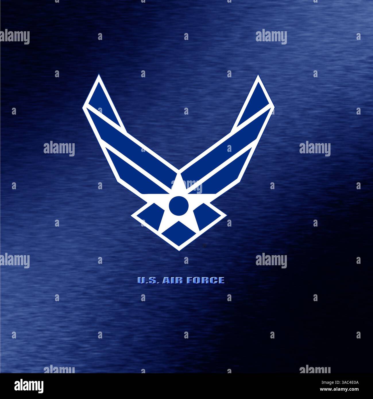 U.S. Air Force with a dark blue background Stock Photo - Alamy