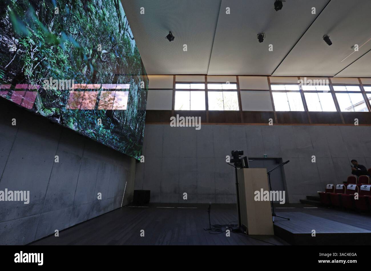 A photo shows the signature pavilion "Dialogue Theater -sign of life ...