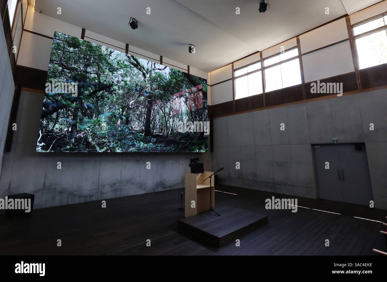 A photo shows the signature pavilion "Dialogue Theater -sign of life ...
