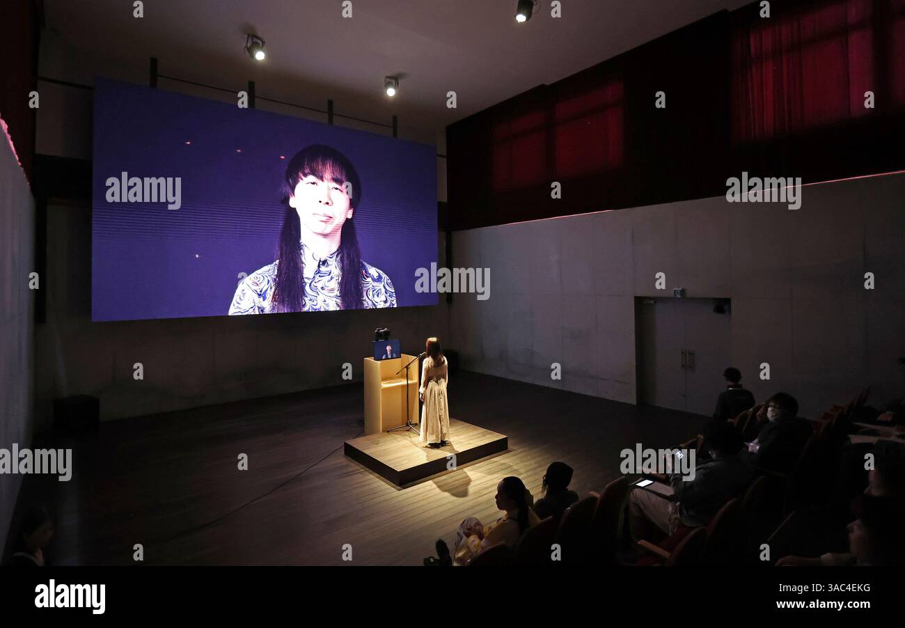 A photo shows the signature pavilion "Dialogue Theater -sign of life ...