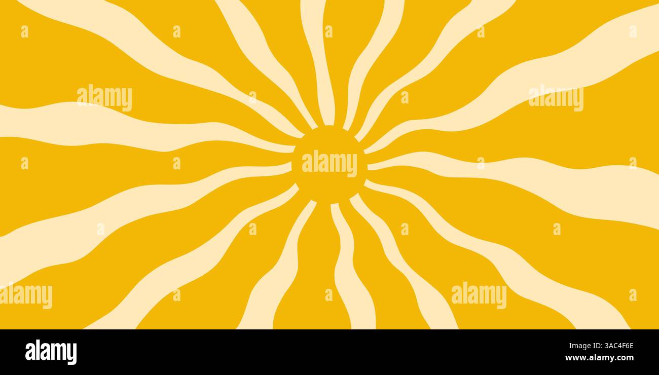Glow sun groovy cartoon Stock Vector Images - Alamy