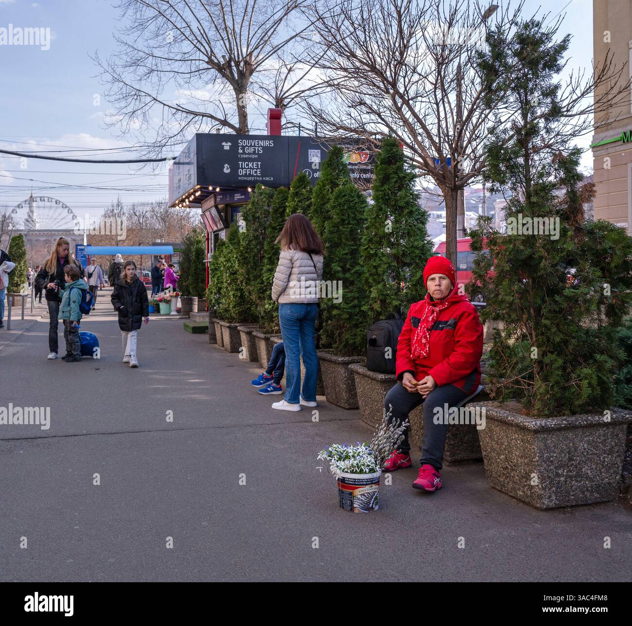Kyiv, Ukraine - 2d April, 2025: In the lively Kontraktova area market ...