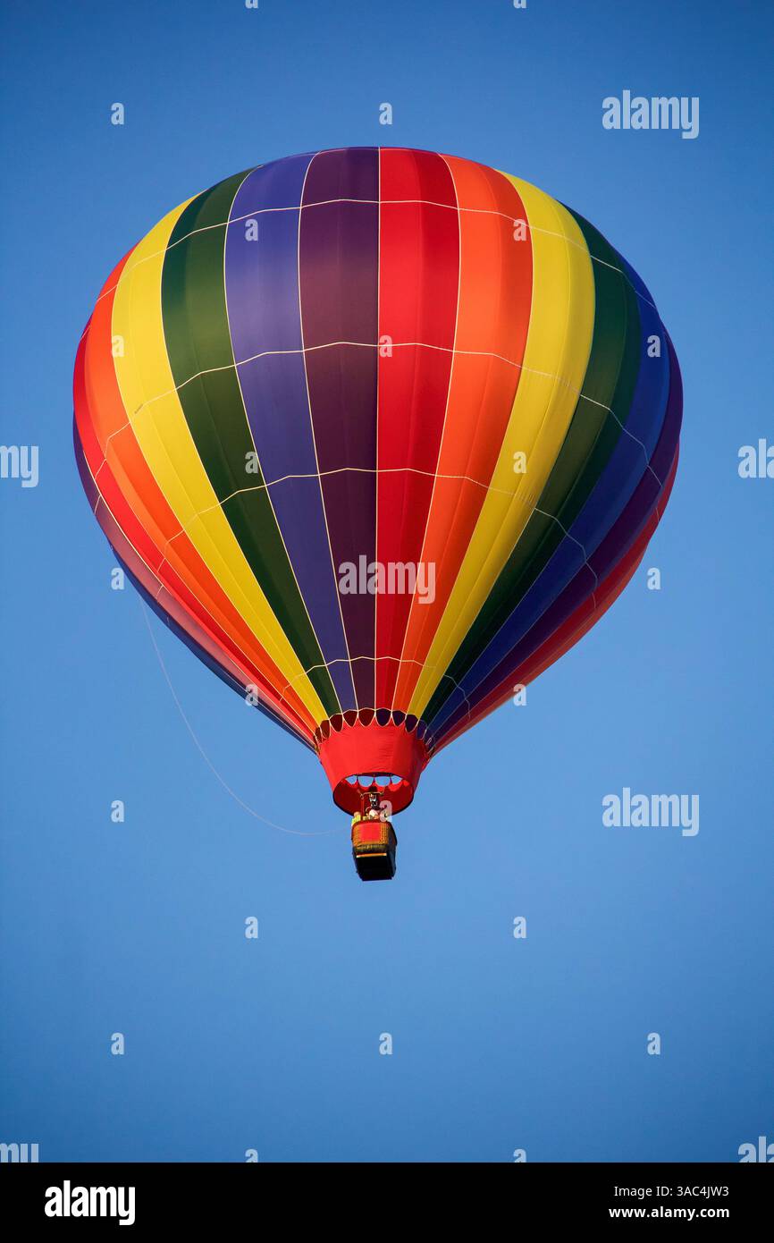 Hot air balloon soaring through hi-res stock photography and images - Alamy
