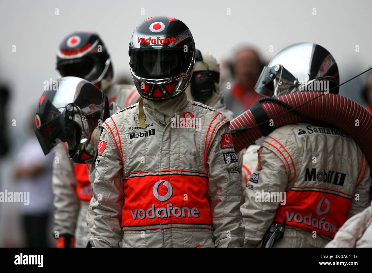A McLaren pit crew member...Formula One Testing, Day One, Barcelona ...