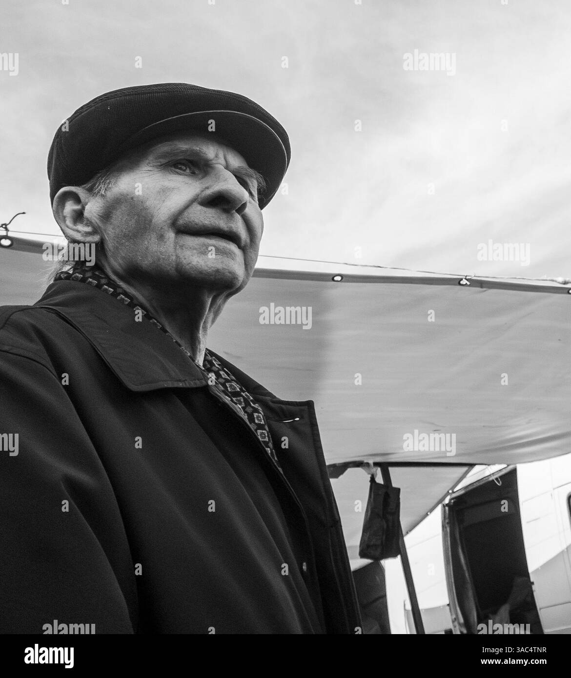 Lively atmosphere of community life Black and White Stock Photos ...