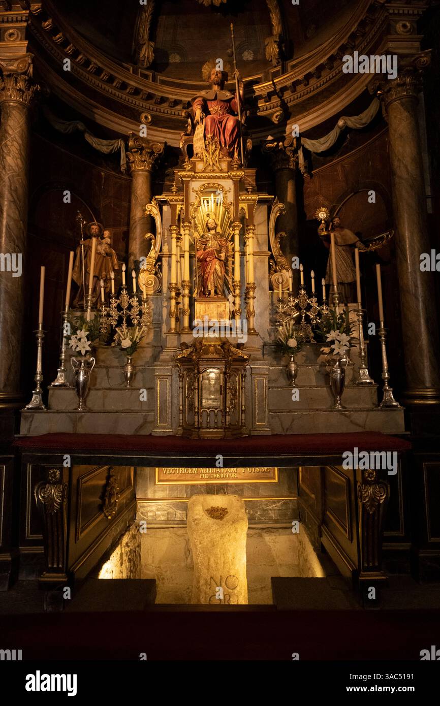 Altar with roman altar dedicated to god Neptune: Probable origin of the ...