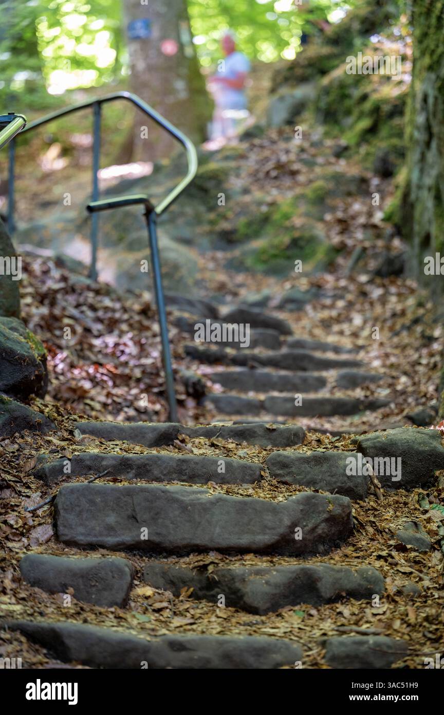 The Devil's Gorge at the Dinopark in Ernzen Stock Photo - Alamy