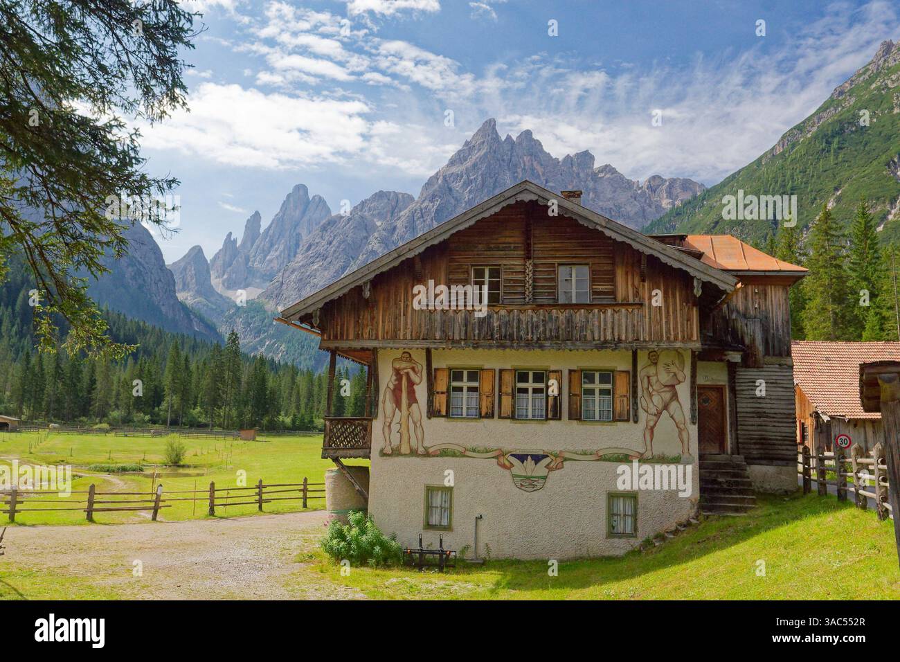 Old building on way dolomites hi-res stock photography and images - Alamy