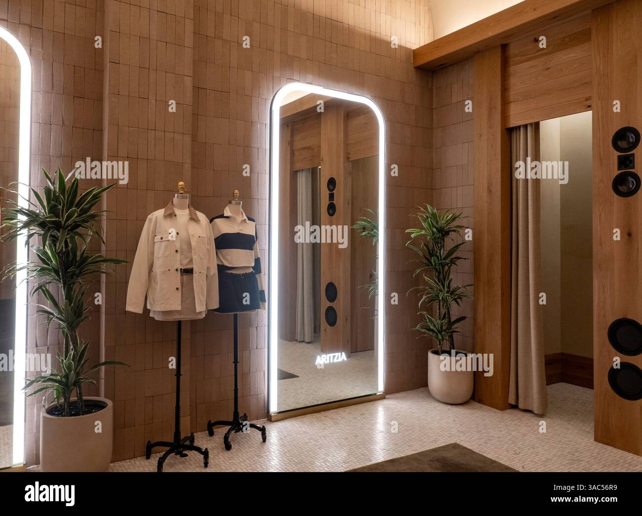 Aritzia flagship store is located on Fifth Avenue in New York City, USA ...