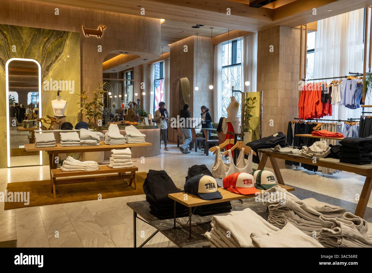 Aritzia flagship store is located on Fifth Avenue in New York City, USA ...
