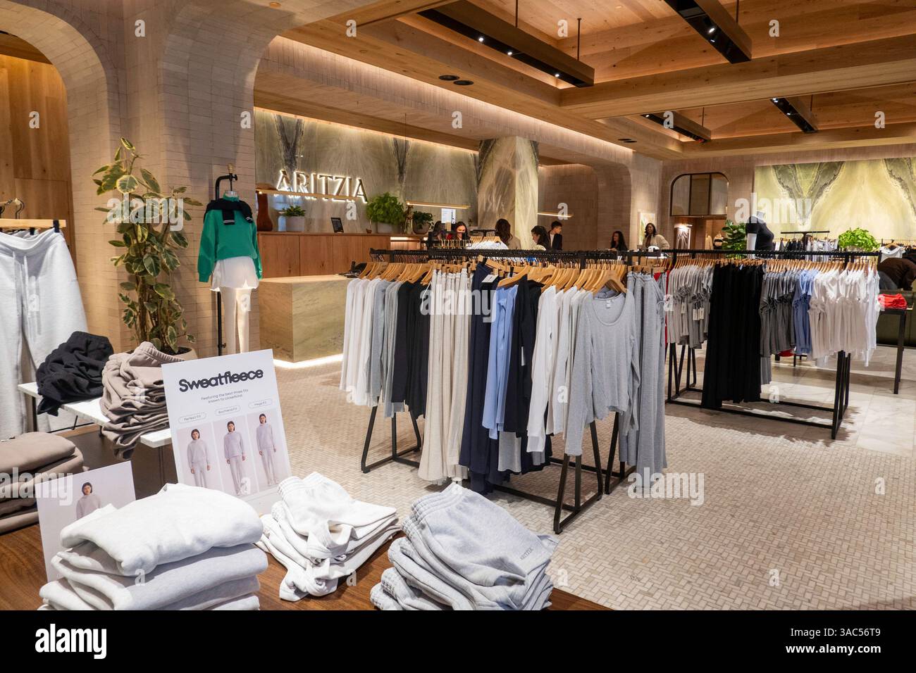 Aritzia flagship store is located on Fifth Avenue in New York City, USA ...