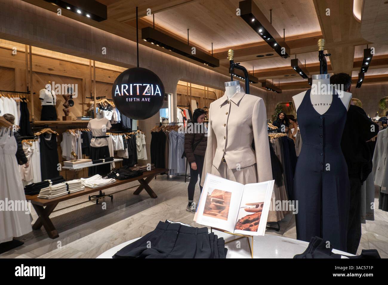 Aritzia flagship store is located on Fifth Avenue in New York City, USA ...
