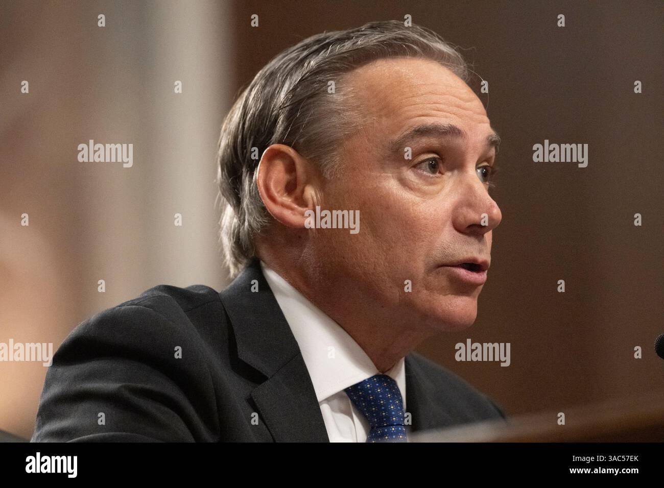 Kelly Ortberg makes opening statements during Senate Committee on ...