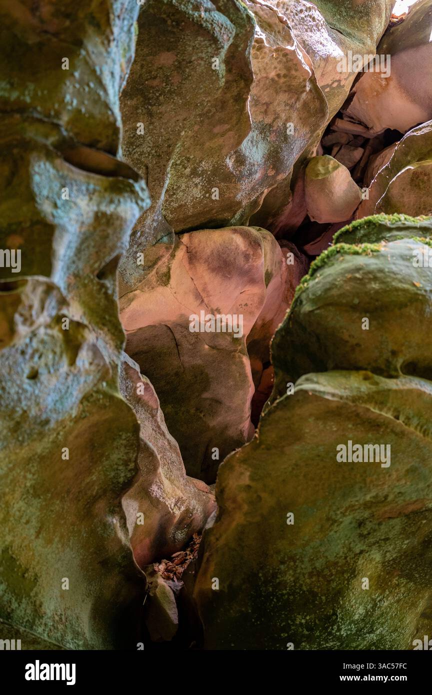 The Devil's Gorge at the Dinopark in Ernzen Stock Photo - Alamy