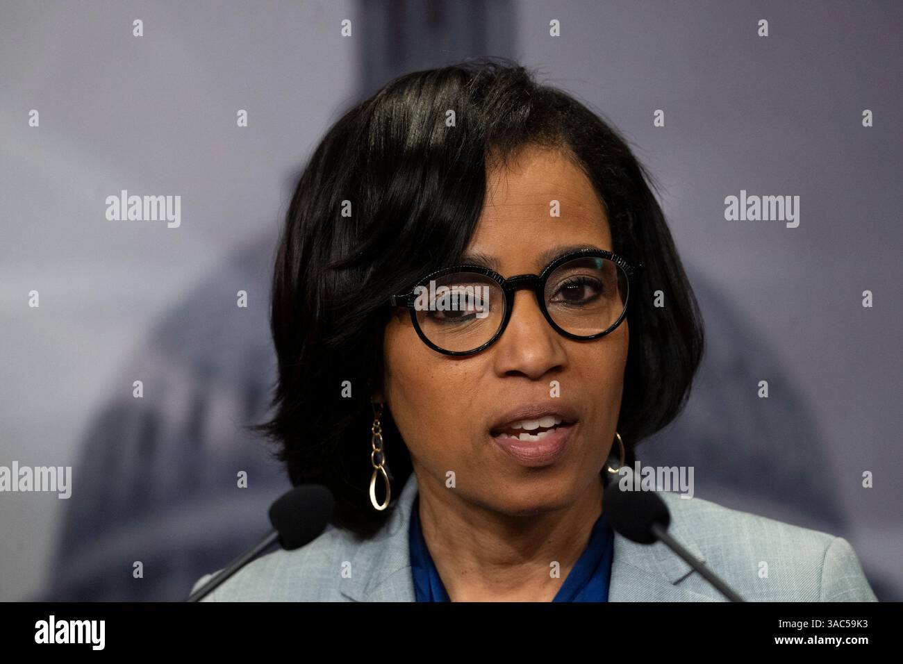 United States Senator Angela Alsobrooks (Democrat of Maryland) speaks ...