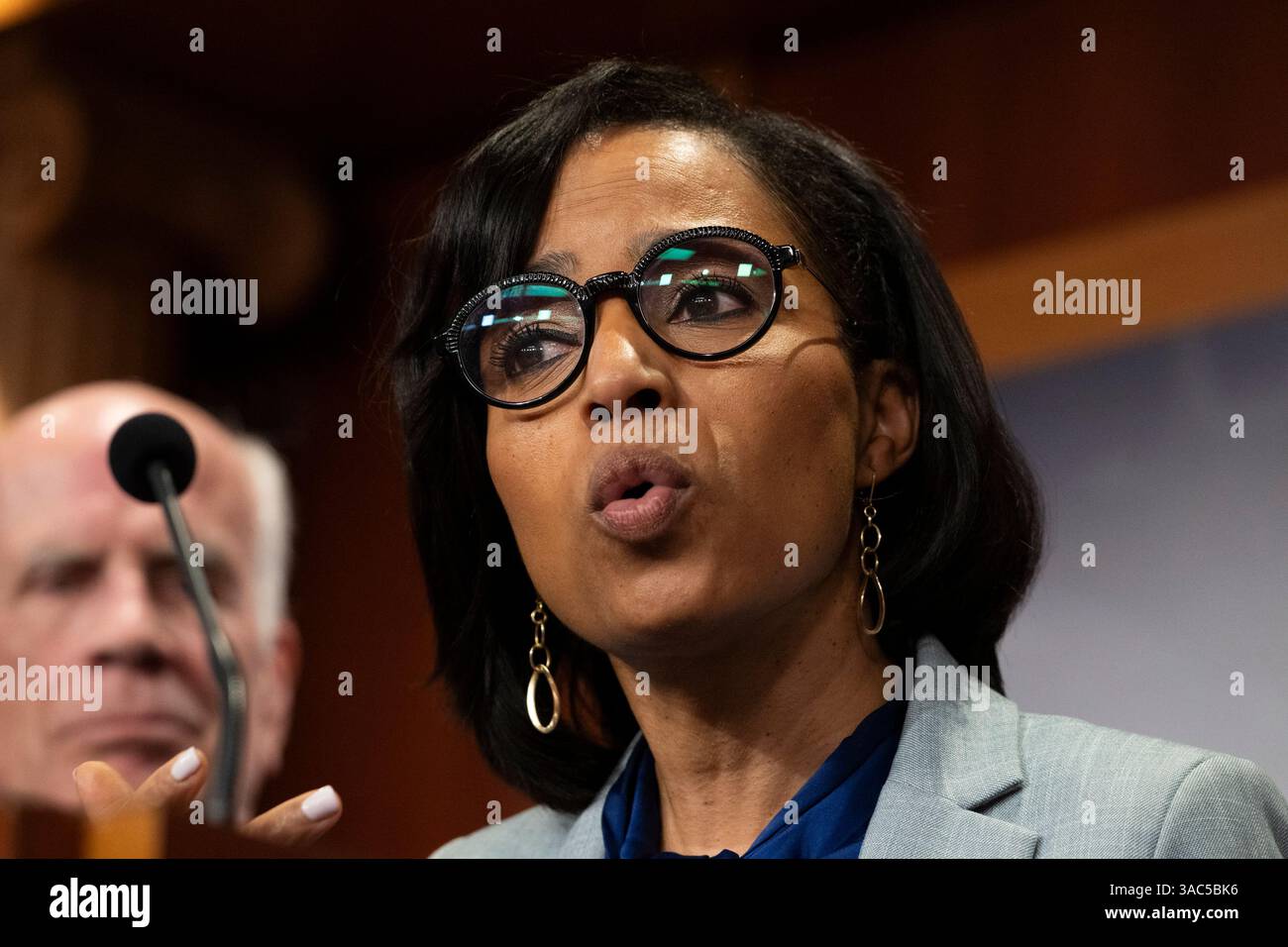 United States Senator Angela Alsobrooks (Democrat of Maryland) speaks ...