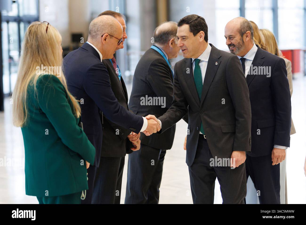 The President of the Junta de Andalucía, Juanma Moreno, during the ...