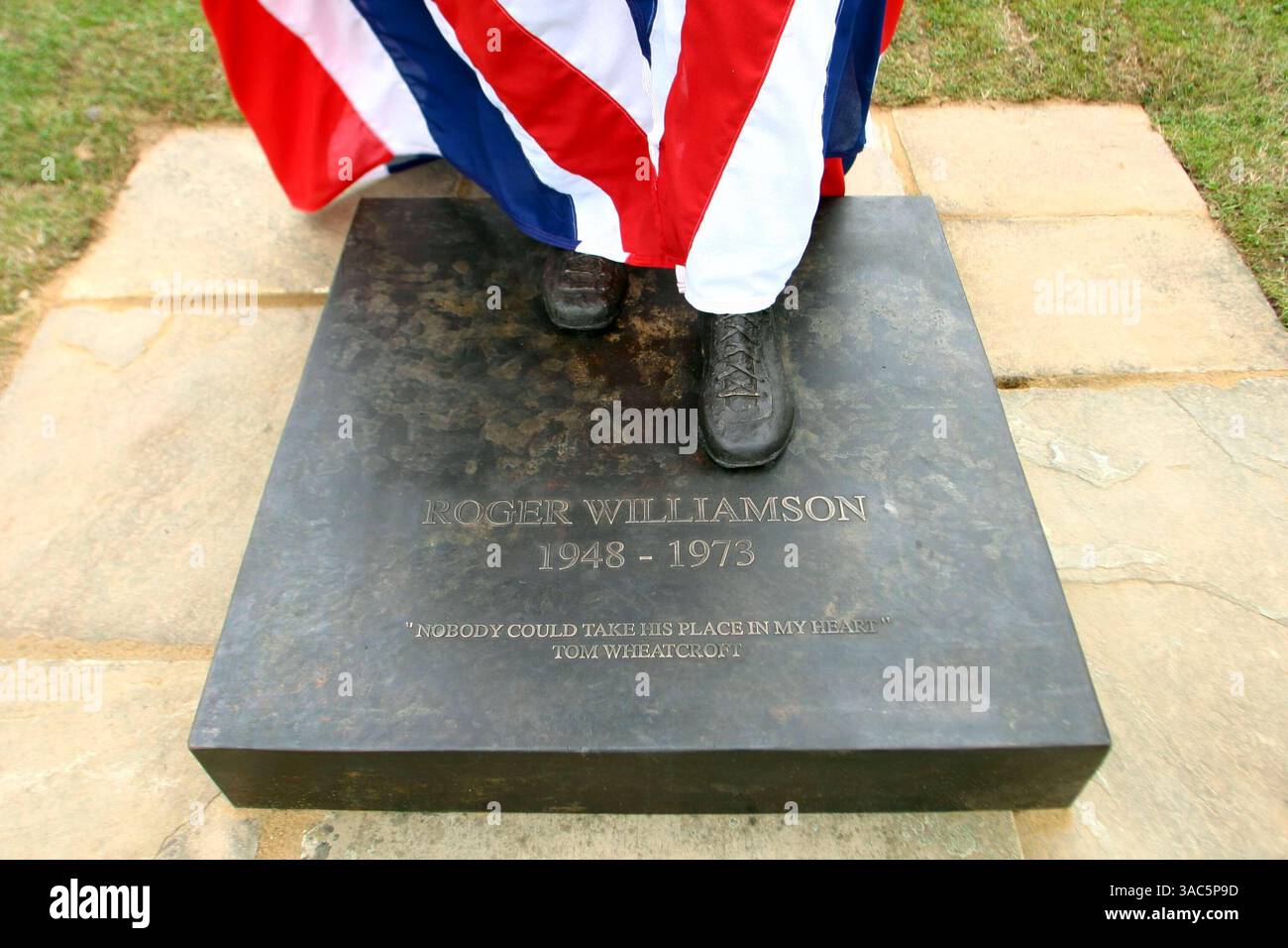 The new memorial unveiled today at Donington by Tom Wheatcroft (GBR ...