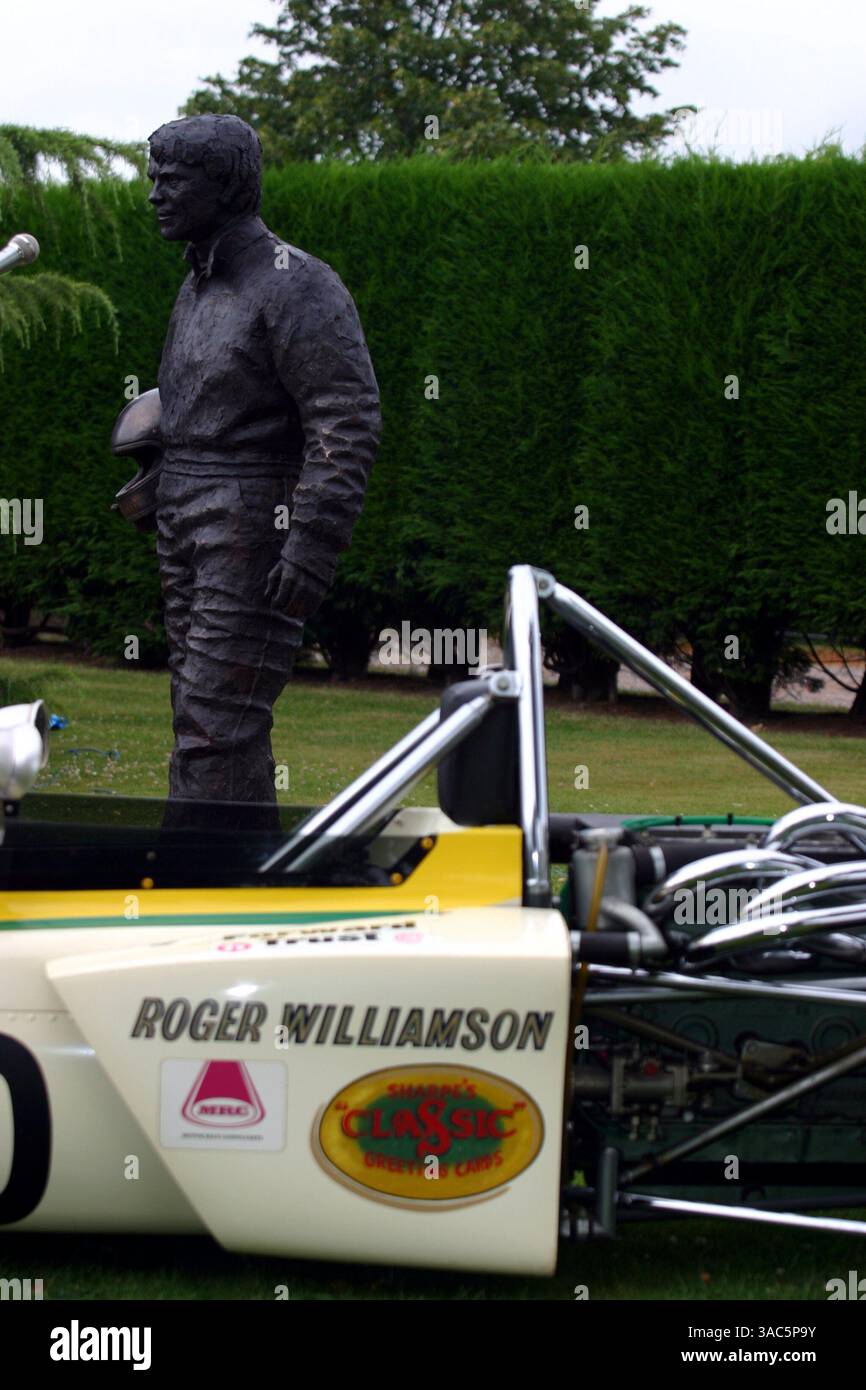 The Roger Williamson memorial next to Roger's Formula 3 GRD..Roger ...