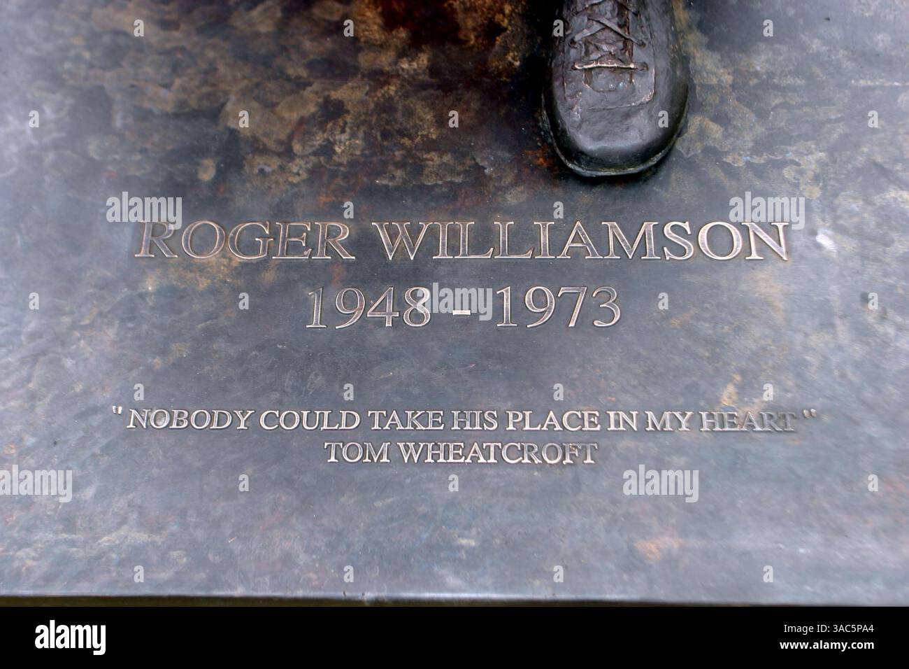 The statue in memorial to Roger Williamson (GBR)..Roger Williamson ...