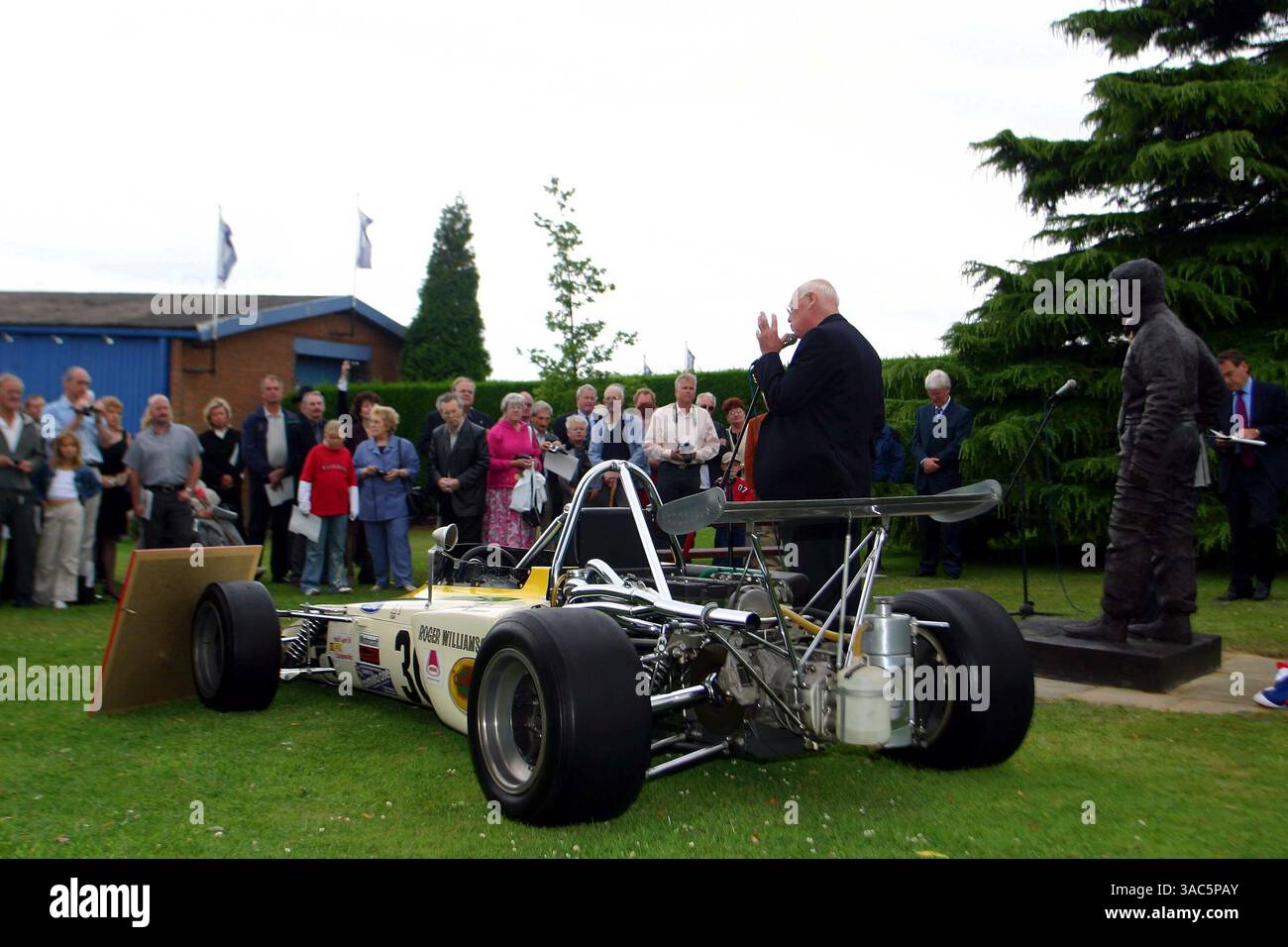 Donington Park circuit owner, Tom Wheatcroft (GBR) with the new ...