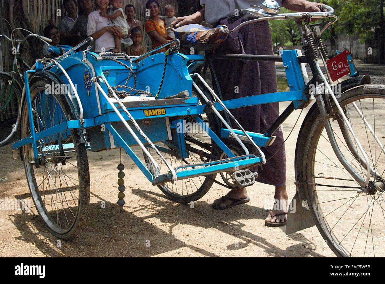 May 09, 2007 - Pakokku, Burma - The Rambo factory tri-shaw used for ...