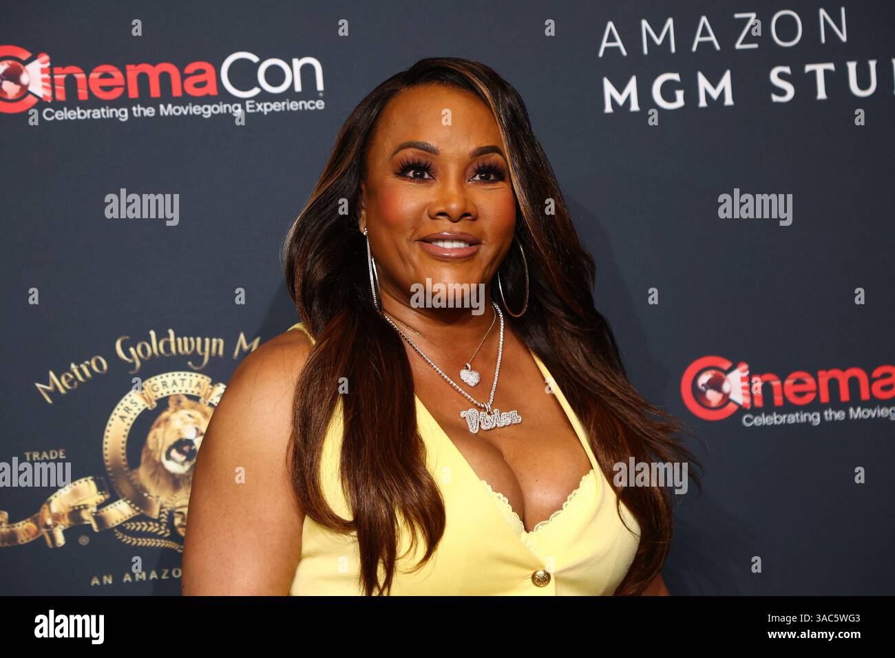 Las Vegas, United States. 02nd Apr, 2025. Vivica A. Fox arrives for the ...