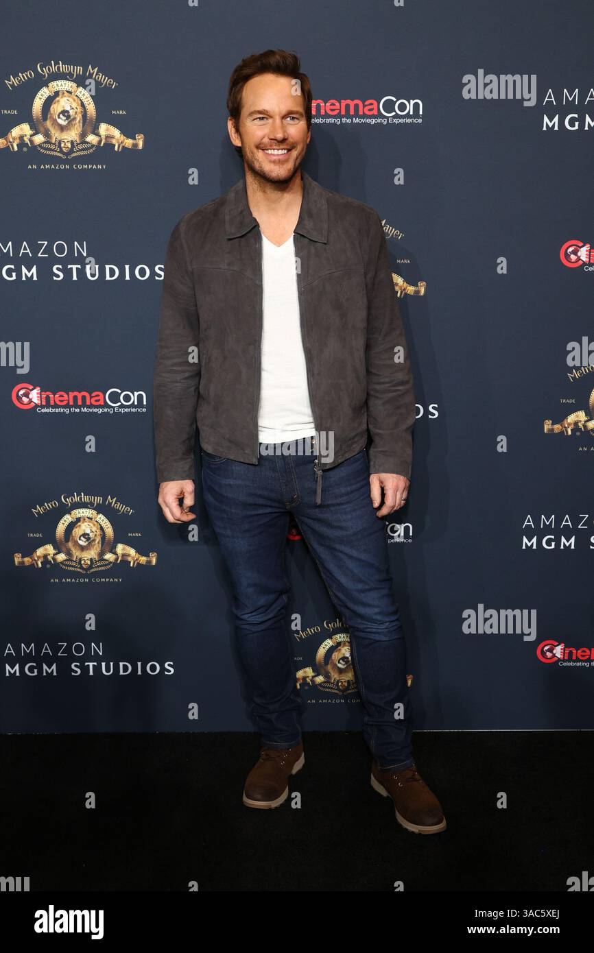 Las Vegas, United States. 02nd Apr, 2025. Actor Chris Pratt arrives for ...