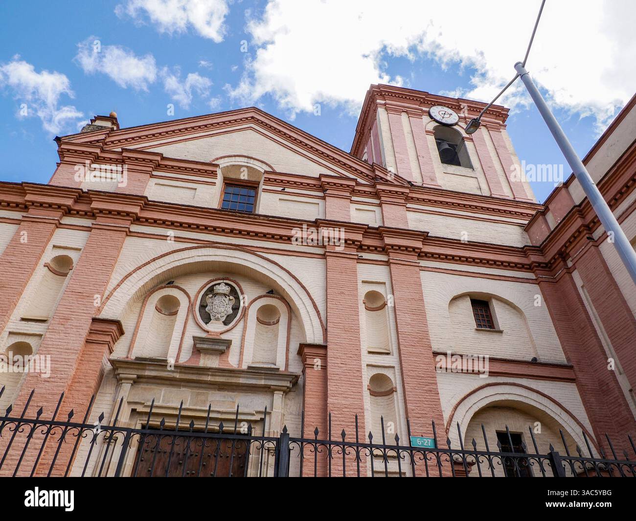 old house in the Candelaria historic downtown district, Bogota colombia ...