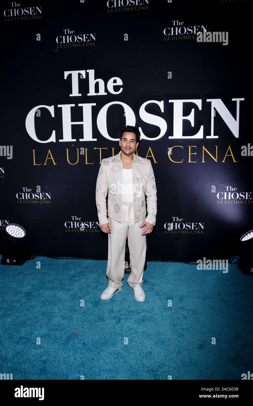 Paras Patel attends The Chosen Season 5 Premiere on April 2, 2025 in ...